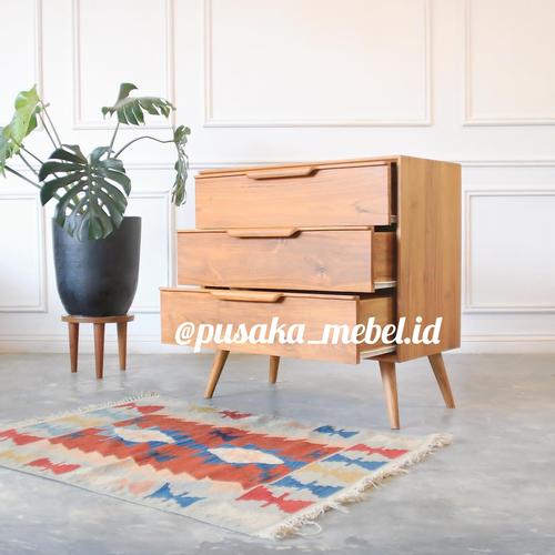 Jual meja dresser minimalis kayu jati, meja bufet cabinet drawer ...