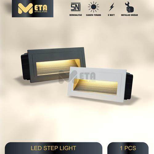 Jual Lampu dinding tangga led 6 watt step light cahaya warmwhite - Hitam - Kab. Tangerang - Meta ...