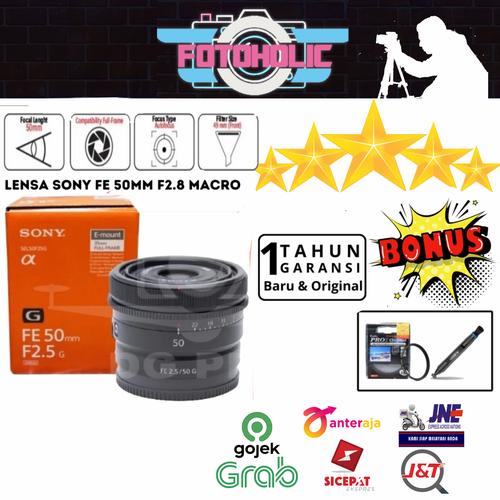 Jual LENSA SONY FE 50MM F2.8 MACRO / SONY FE 50MM F2.8 / SONY FE 50MM ...
