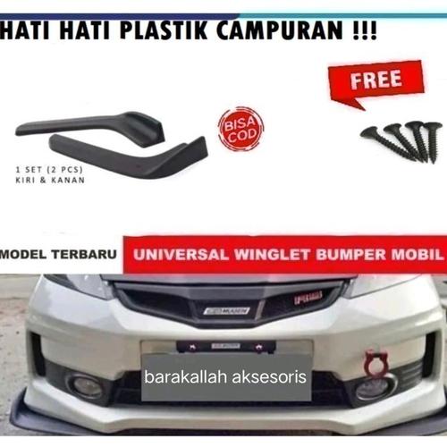 Jual Winglet Bemper Mobil BIANTE Winglet Lips Depan UNIVERSAL - Hitam ...