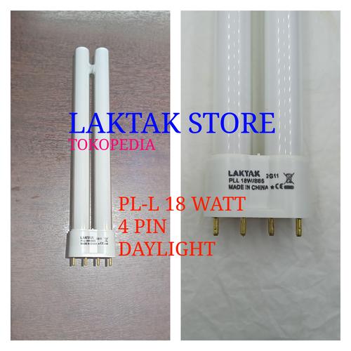 Jual Lampu PL-L 18w/865 PL Long 4 Pin PUTIH Lampu Meja Lampu Baca ...