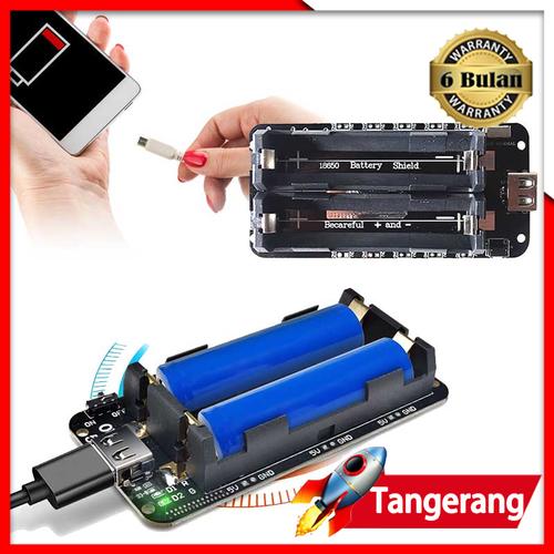 Jual 2 Slot 18650 Battery Shield Lithium Charger Module Case USB Power ...