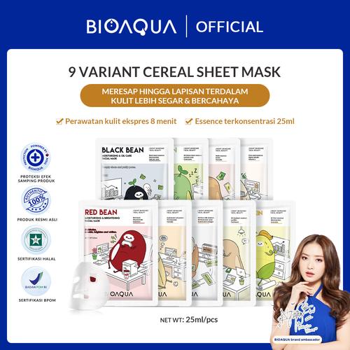 Jual BIOAQUA Masker Wajah Cereal Sheet Mask Face Mask 25ml Masker Muka - Coix Seed - Kab ...