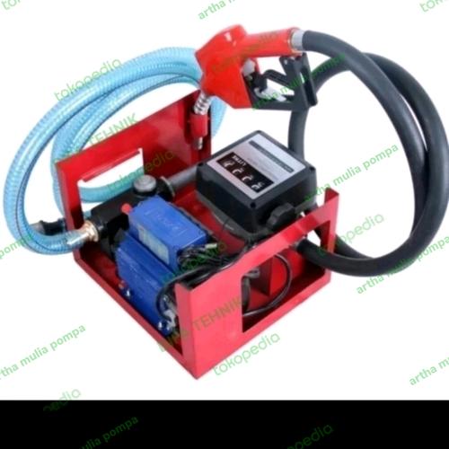 Jual pompa transfer bensin DC 24v explosion proof flow meter 4 digit ...