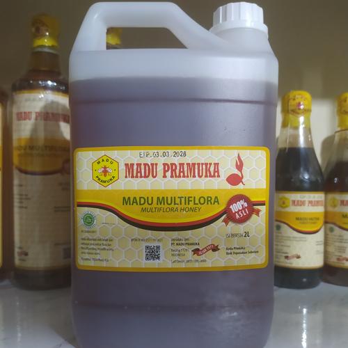 Jual Madu Pramuka Multiflora 2 Liter (2000ml) / Madu Multiflora 2000ml ...