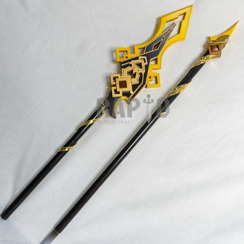 Jual Genshin Impact Vortex Vanquisher Zhongli Polearm Weapon Cosplay ...