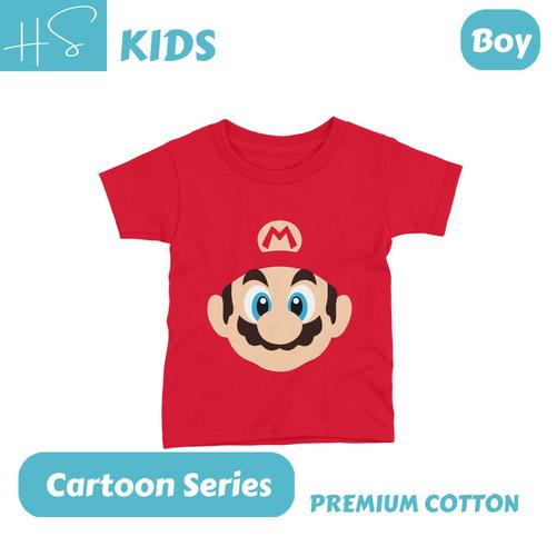 Promo Kaos Anak Super Mario Bros / Kaos Atasan Anak Lucu - Biru baby, S ...