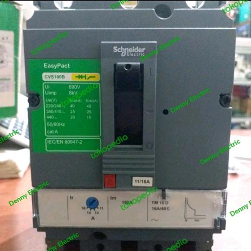 Jual MCCB CVS 100B 16A/25A/32A/40A/50A/63A/80A/100A Schneider - 16A - Jakarta Pusat - Denny ...