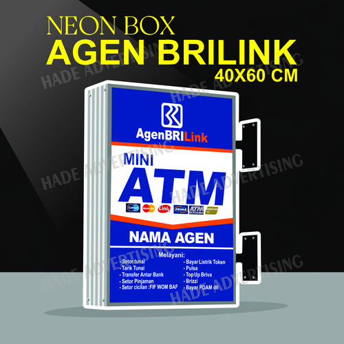 Jual Neon Box Brilink 40x60 cm Akrilik 2 Sisi Nyala Custom - Kab. Garut ...