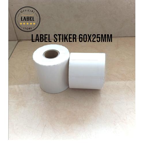 Jual Stiker Label Thermal Ukuran 60 x 25 mm / Kertas Stiker Berkualitas ...