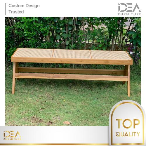 Jual Bangku Panjang Minimalis Kursi Bench Rotan Kayu Jati - Kab. Jepara ...