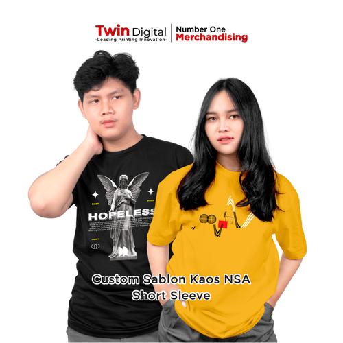 Jual Custom Kaos NSA Bahan Premium Sablon Full Color - Custom T-Shirt ...