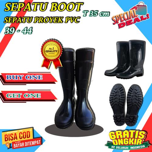 Jual SEPATU BOOT KARET HITAM SEPATU PROYEK SEPATU BERKEBUN - Kab ...