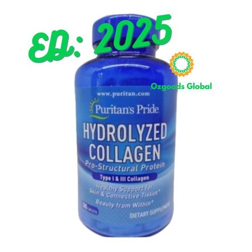 Jual PURITAN'S PURITAN PRIDE HYDROLYZED COLLAGEN - 180 TABLET USA ...