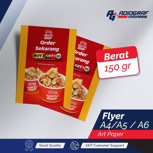 Jual Cetak Brosur Murah / Print Pamlfet-Flyer-Leaflet A5 Custom - Isi 1 ...
