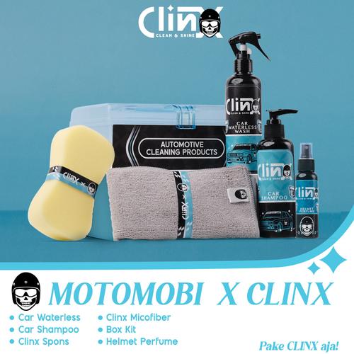 Promo Clinx X Motomobi | Paket Pembersih Mobil & Parfum Helm Edisi ...