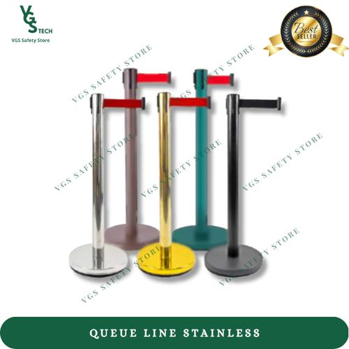 Promo Tiang Antrian Stainless Queue Line Standing Barrier Pembatas ...
