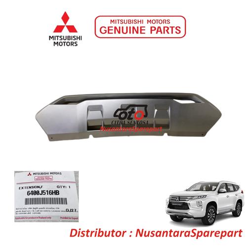 Promo SPOILER BUMPER DEPAN PAJERO NEW FACELIFT 2022 ORIGINAL 6400J516HB ...