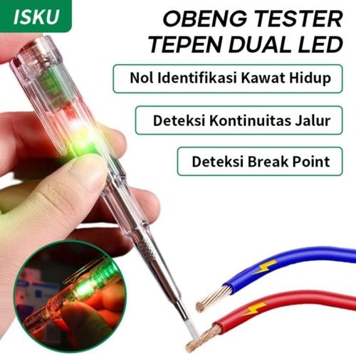Jual Obeng Tes Pen Tespen Testpen Test Tester Listrik Indikator 2 Dual ...