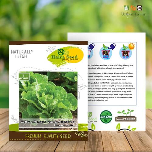 Jual Benih Bibit Selada COS Green Romaine Parris Island (Haira Seed ...