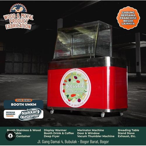 Jual booth fried chicken/booth full stainless/booth dagang/booth murah ...