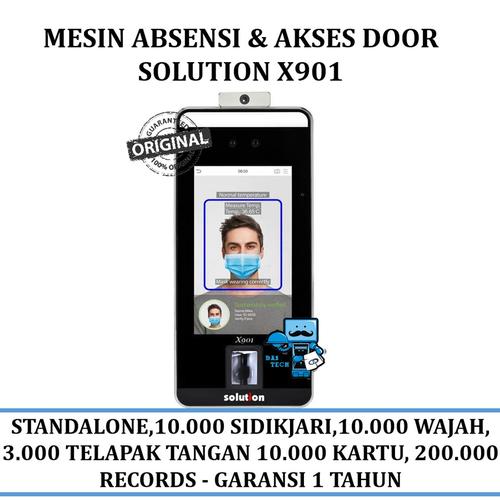 Promo Mesin Absensi & Akses Door Solution X901/Pembaca Suhu Wajah Cicil ...
