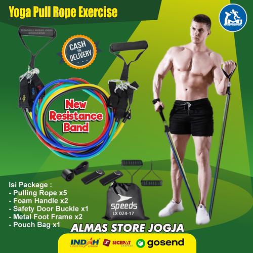 Jual Alat Olahraga Tali Karet Yoga Pull Rope Exercise Fitness Gym - Kab ...