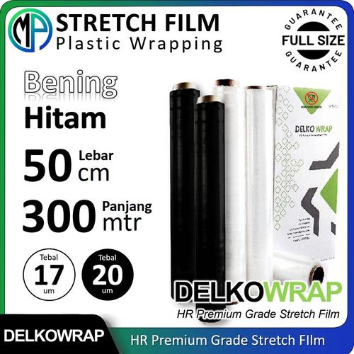 Jual Plastik Wrapping Wrap Stretch Film Bening Hitam 50cm x 300m x 17um ...