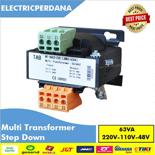 Jual Trafo Step Down 63VA 220V-110V-48V - Multi Transformer Step Down ...