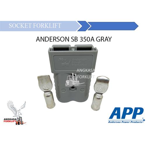 Jual Socket Anderson SB350A 600V Gray for Forklift Electric - Kota ...