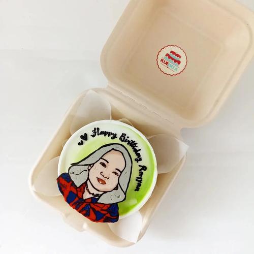 Jual Bento cake Lukis Wajah | Korean cake | Custom cake | Birthday cake ...