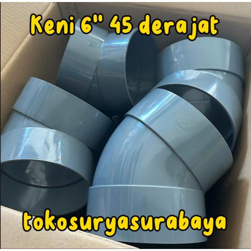 Jual Keni 6" keni 45 derajat 6 inch knie L knee elbow 45 derajat x 6 ...