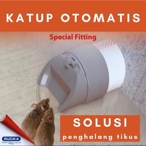 Jual Katup Sambungan Pipa Pembuangan Backflow Valve 3 inch PVC Rucika ...