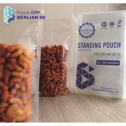 Promo standing pouch 12 x 20 double seal Plastik kemasan snack isi 50 ...