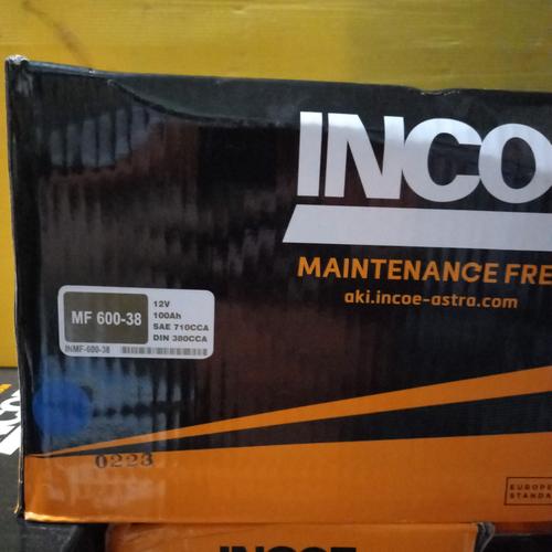 Jual aki mobil incoe MF type 60038 12 volt 100 amper khusus gosend ...