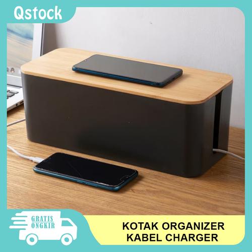 Jual Kotak Organizer Pengatur Kabel Charger Wire Cable Management Box ...