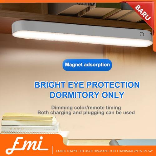 Jual Lampu Tempel LED Light Dimmable 3 in 1 Lampu Hias 3200mAh 26cm 5V ...