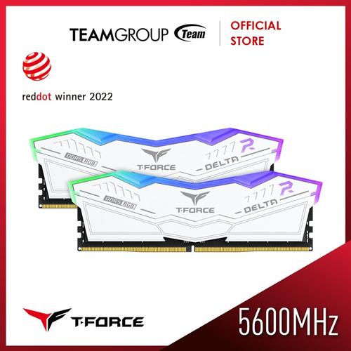 Promo Teamgroup Memory Delta Tforce RGB 2x32GB PC 5600Mhz DDR5 - White ...