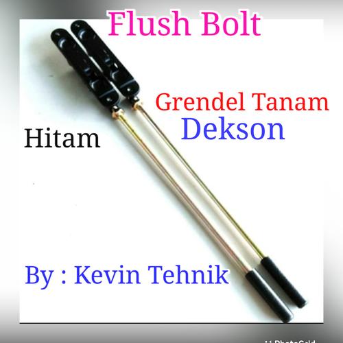 Jual Grendel Tanam Alumunium, Flush Bolt, Slot Tanam Pintu - Hitam ...