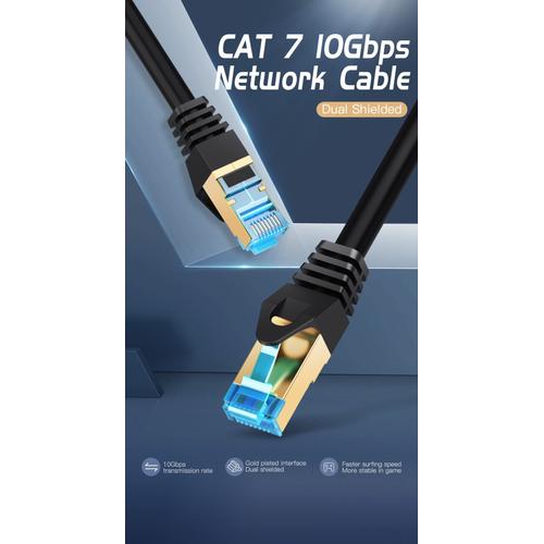 Jual Kabel LAN Cat7 SSTP Gigabit Ethernet Patch Cable 12M-50M Vention ...