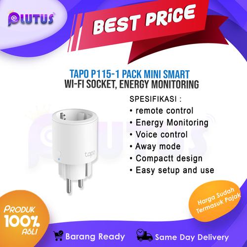 Promo TP-LINK Tapo P115 Mini Smart WiFi Socket Energy Monitoring ...