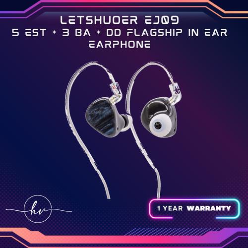 Jual LETSHUOER EJ09 5 EST + 3 BA + DD Earphone IEM - Jakarta Pusat - HobbyVerse ID | Tokopedia