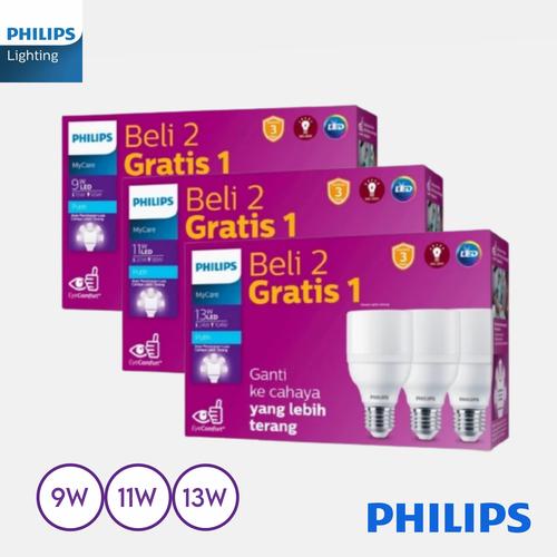 Promo PHILIPS Multipack MyCare LED Bright 9W 11W 13W Watt E27 6500K ...