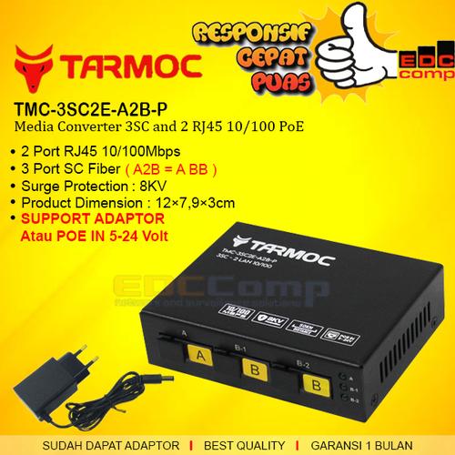 Jual Tarmoc TMC-3SC2E-A2B-P | Media Converter 3FO (ABB) 2LAN 10/100M ...