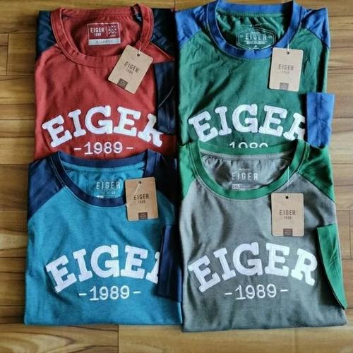 Jual KAOS LOGO EIGER 1989 Color : red,grey,green,blue - Hijau, M - Kota Bandung - MDR ADVENTURE ...