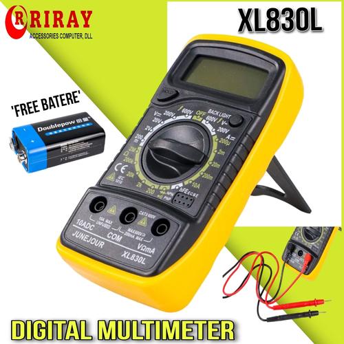 Jual Avometer Multitester Mini Digital Multimeter AC/DC Voltage XL830L ...