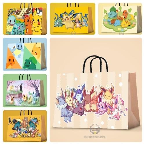 Jual Paperbag Custom Pikachu Pokemon Goodie bag Hampers Ulang Tahun ...