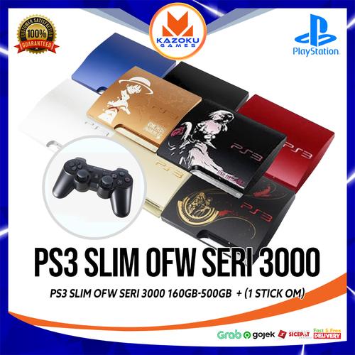 Jual PS3 PS 3 SLIM SONY PLAYSTATION OFW SERI 3000 160GB - 500GB ...