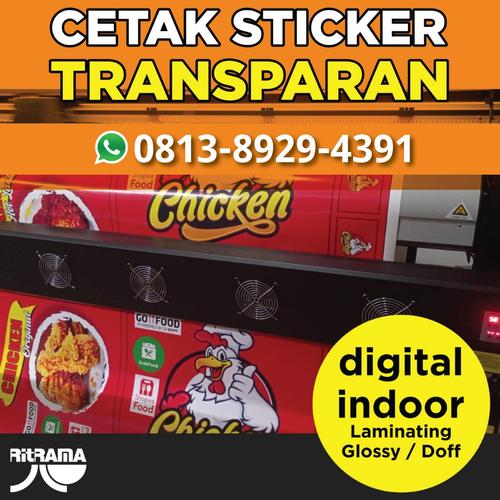 Jual CETAK STICKER RHITRAMA TRANSPARANT | MURAH DAN CEPAT - Tanpa ...