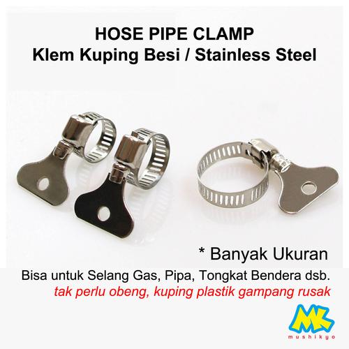 Jual Steel Hose Clamp / Klem Kuping Besi Baja untuk Selang / Pasang ...